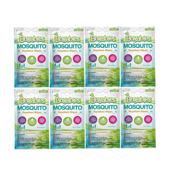 Bugables | Other | 8 Pack Pic Bugables Mosquito Repellent Wipes 2 Per ...